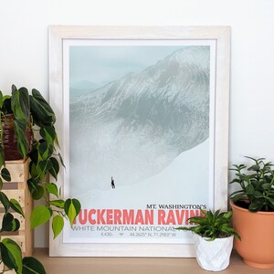 Tuckerman Ravine Illustration - Backcountry Skiing - Hiking - New ...