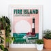 Fire Island Lighthouse Illustration Fire Island Travel - Etsy