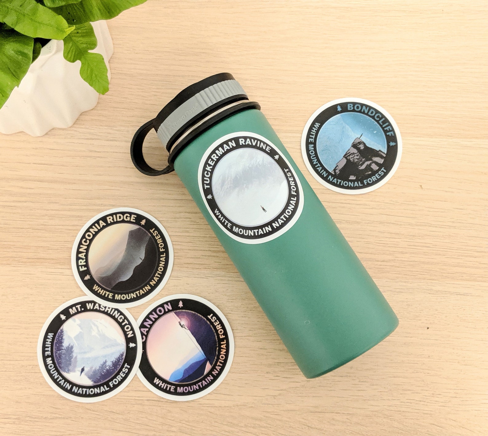 White Mountain Stickers - New Hampshire - Hike the Whites - Mt ...