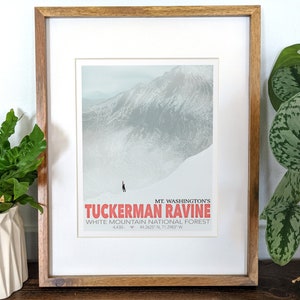 Tuckerman Ravine Illustration - Backcountry Skiing - Hiking - New ...