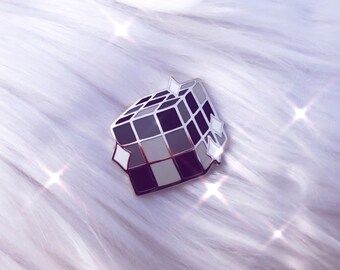Rubik's Cube Enamel Pin - Etsy