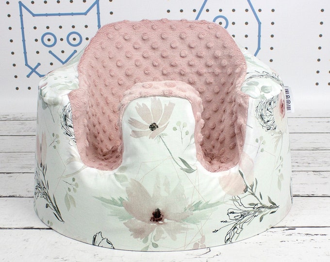 Rose Magnolia Floral Bumbo Seat Cover, Handmade Cover for Floor Seat ...