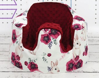 Rose Magnolia Floral Bumbo Seat Cover, Handmade Cover for Floor Seat ...
