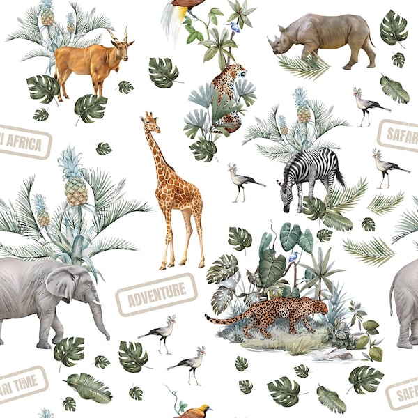 Safari Fabric - Etsy