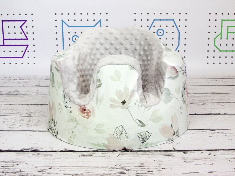 Gray Magnolia Floral Bumbo Seat Cover Handmade Cover for | Etsy