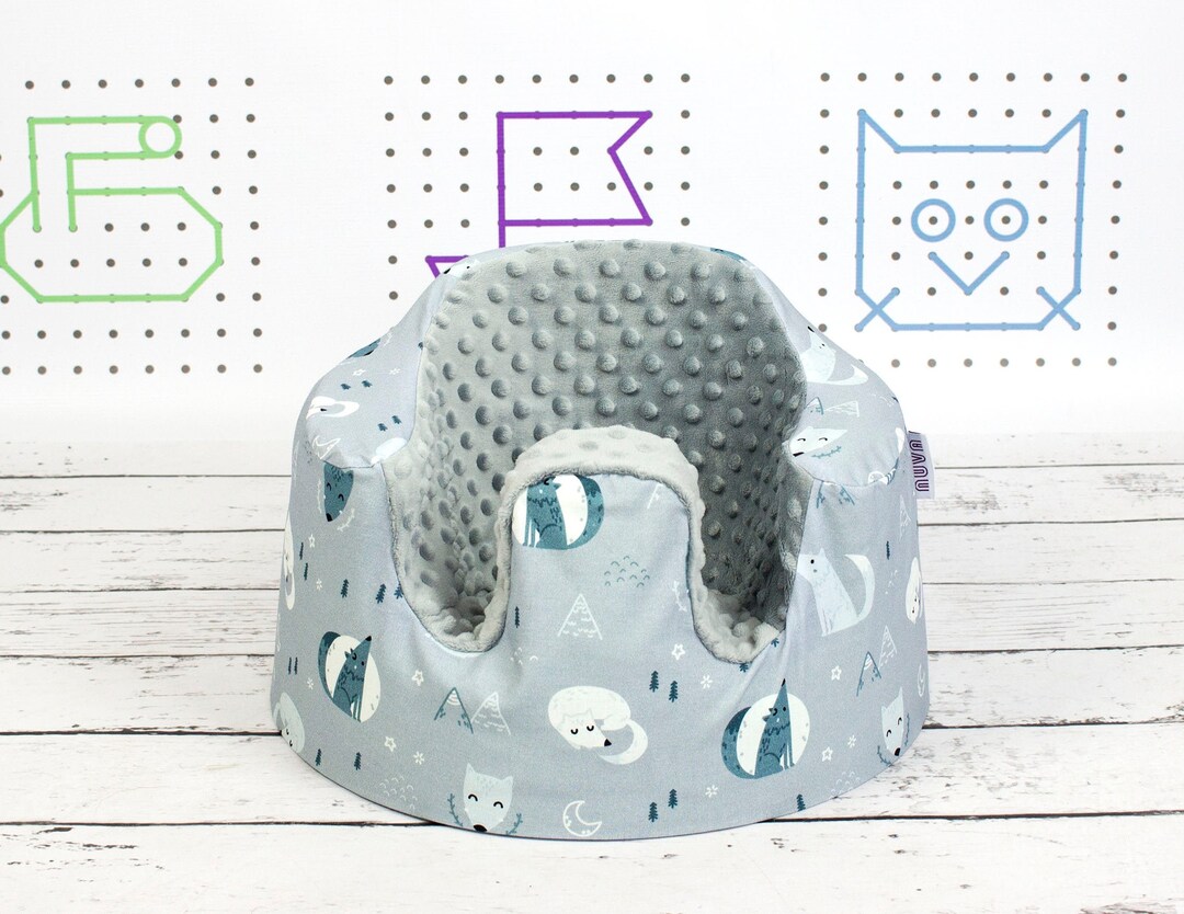 Wolf Bumbo Seat Cover, Handmade Cover for Floor Seat Bumbo, Fitted ...