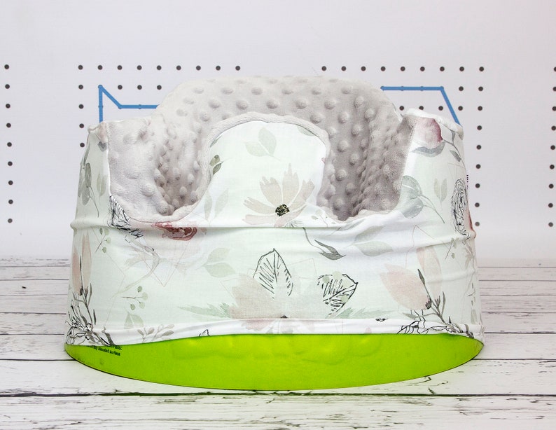 Gray Magnolia Floral Bumbo Seat Cover Handmade Cover for | Etsy