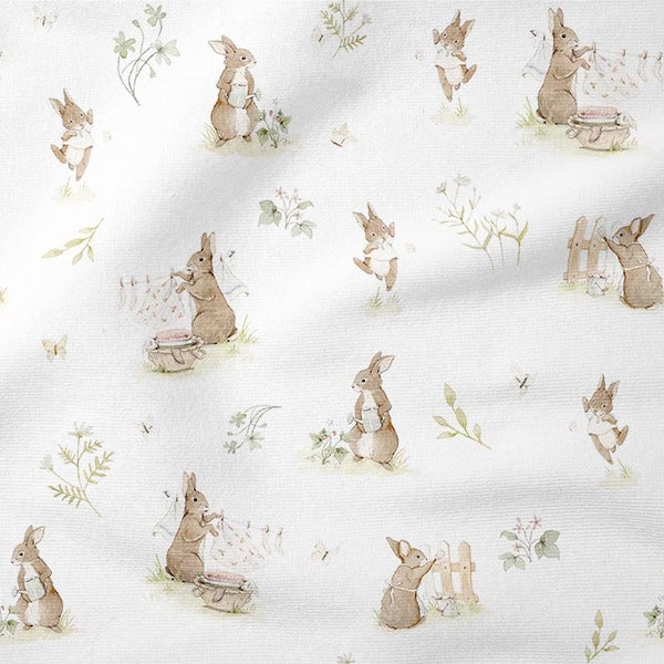 Rabbit Fabric - Etsy