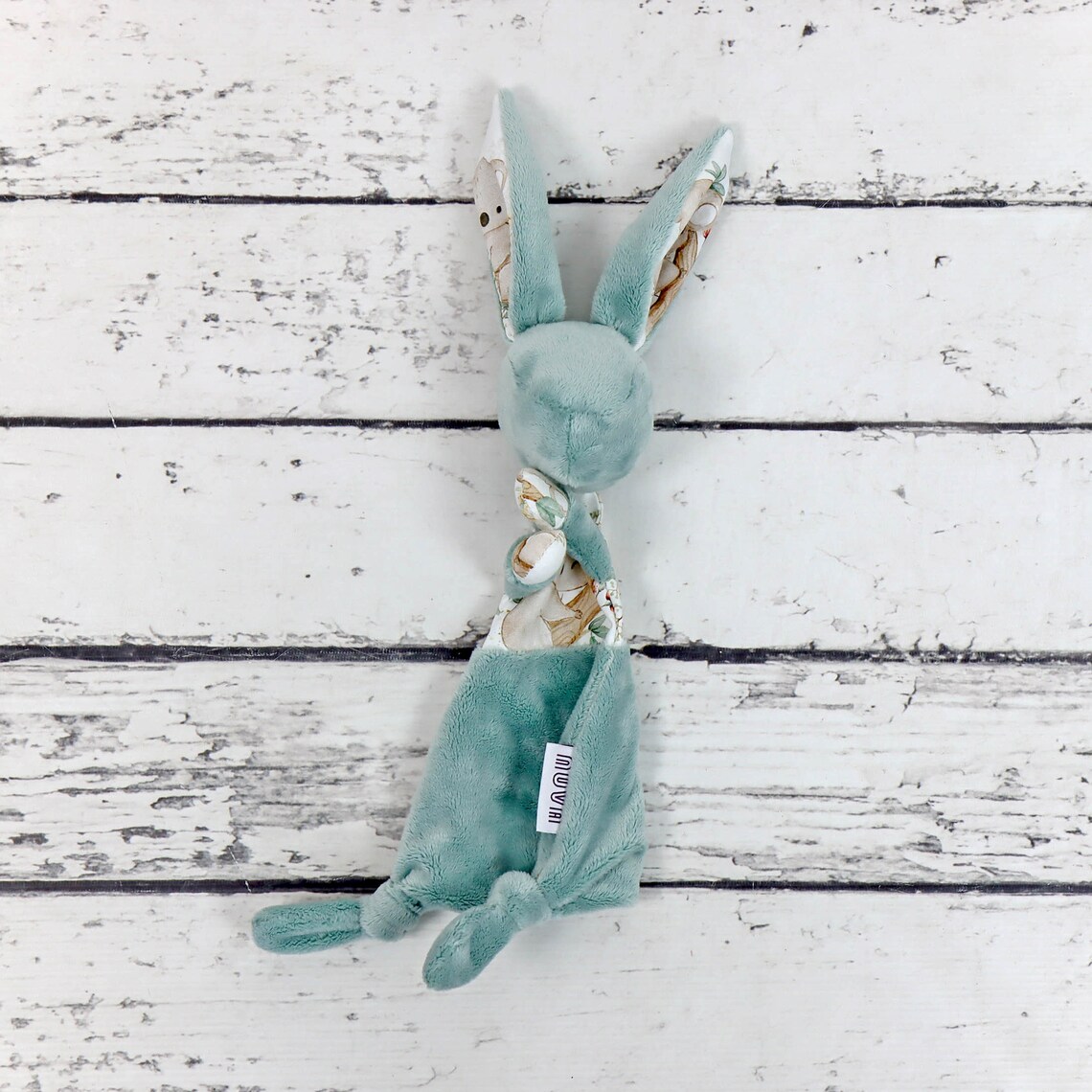 Koala Sky Gray Bunny Snuggle Blanket Personalized Baby - Etsy