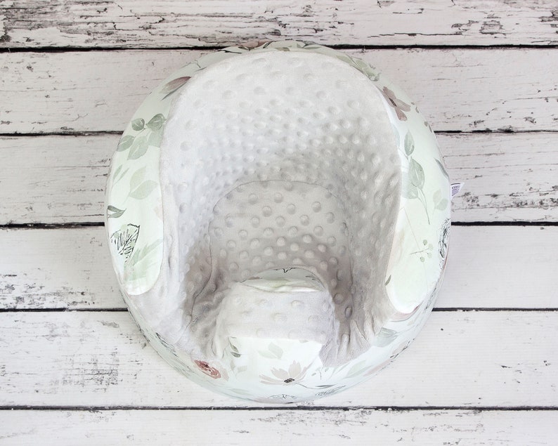 Gray Magnolia Floral Bumbo Seat Cover Handmade Cover for | Etsy