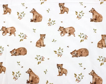 Bear Print Fabric | Etsy