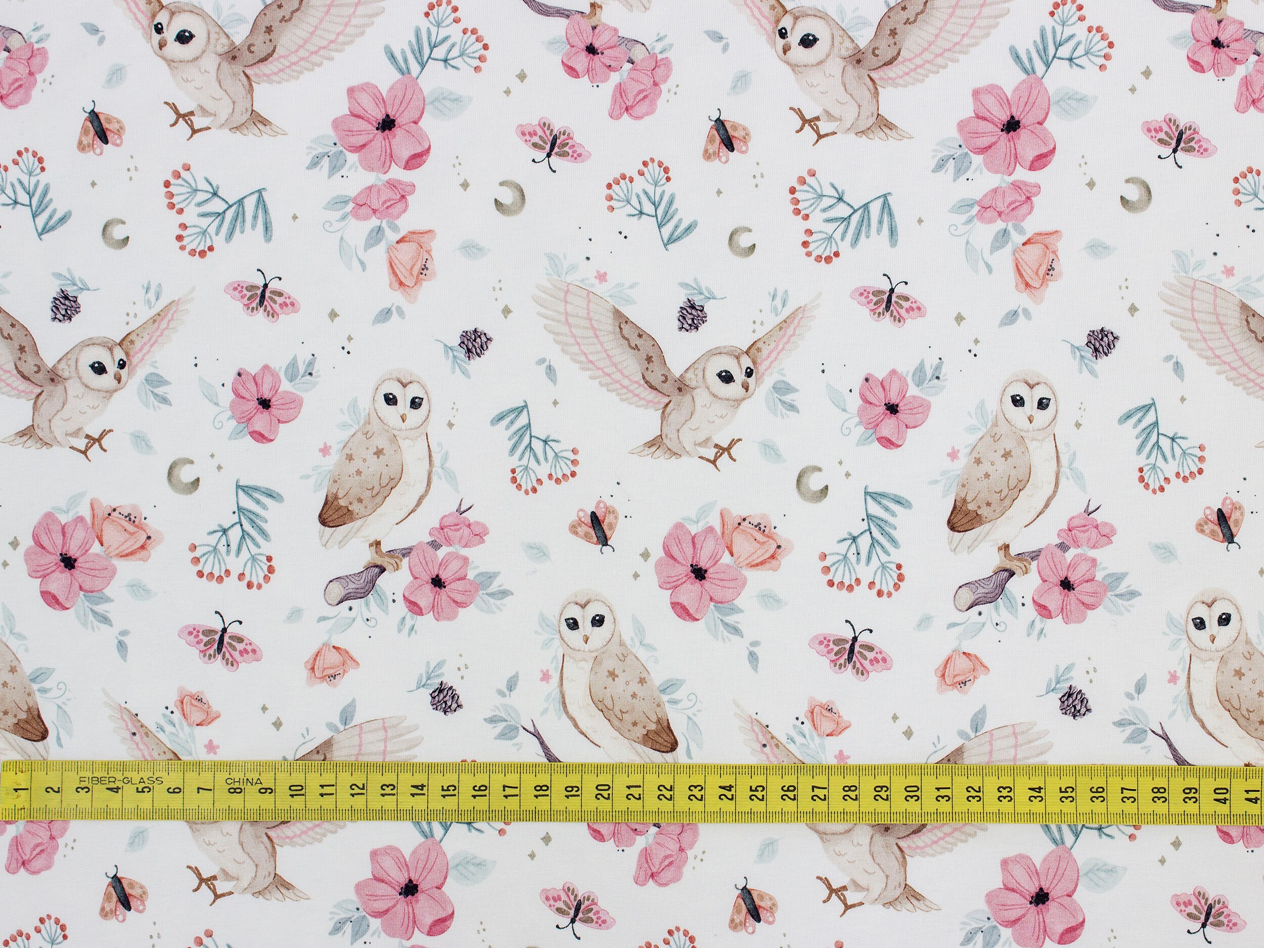 Owl Fabric Print