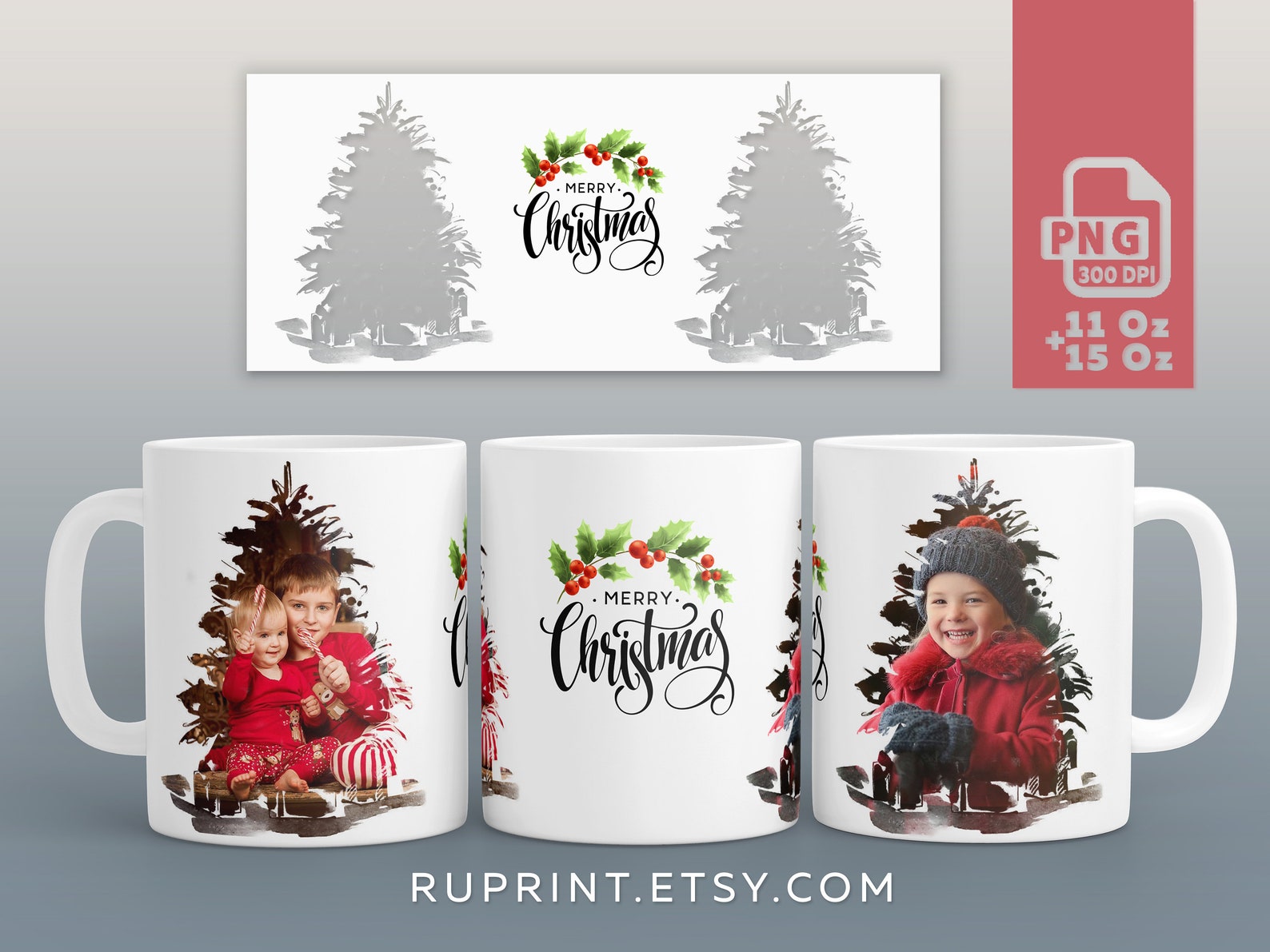Christmas Sublimation Designs Downloads for Mugs, Christmas Mug ...