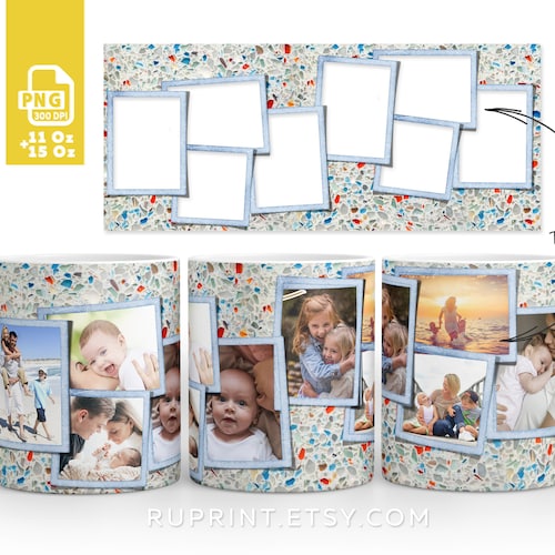 Photo Mug Wrap Png Picture Mug Template for Sublimation 11 - Etsy