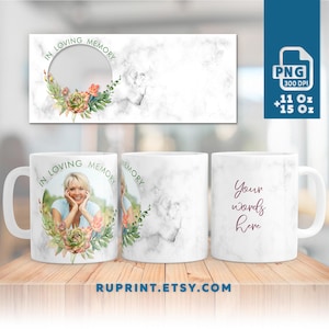 In Loving Memory - Memorial Mug Wrap, in Loving Memory Photo Mug Wrap ...