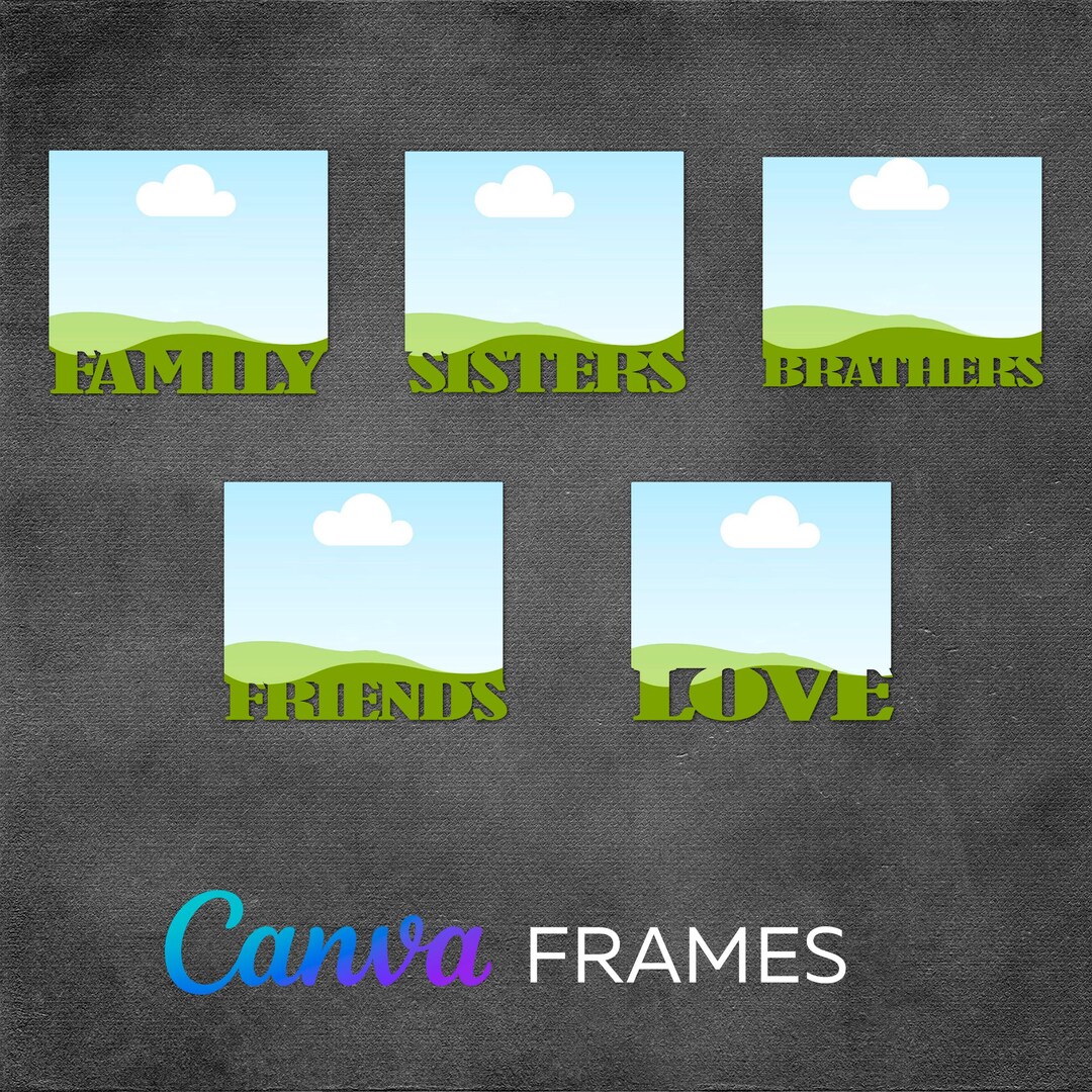 Canva Frame Template - Etsy