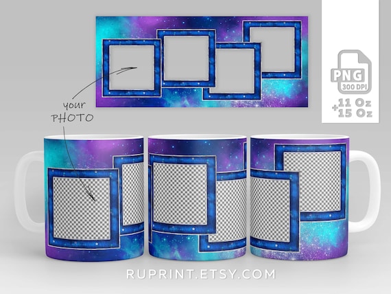 Photo Collage Mug Png Photo Mug Template Sublimation Coffee - Etsy