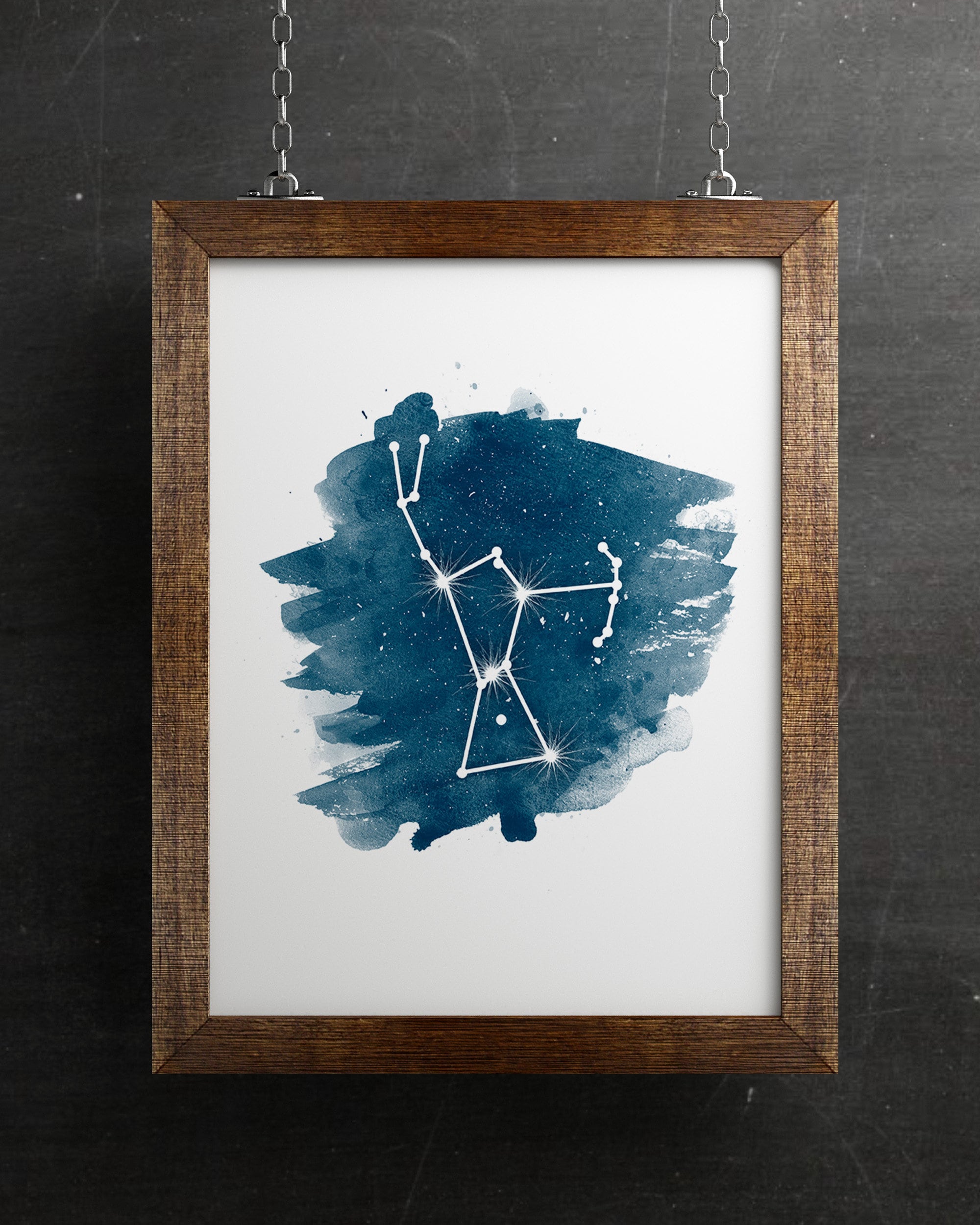 Orion Constellation Print Printable Wall Art Watercolor Art | Etsy