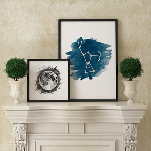 Orion Constellation Print, Printable Wall Art, Watercolor Art Print ...