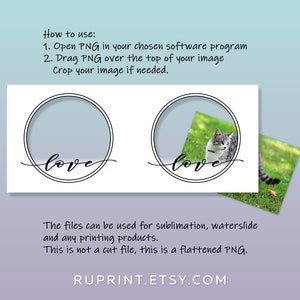 Love - 2 Photo Frame Mug, Picture Mug Template, Photo Mug Sublimation ...