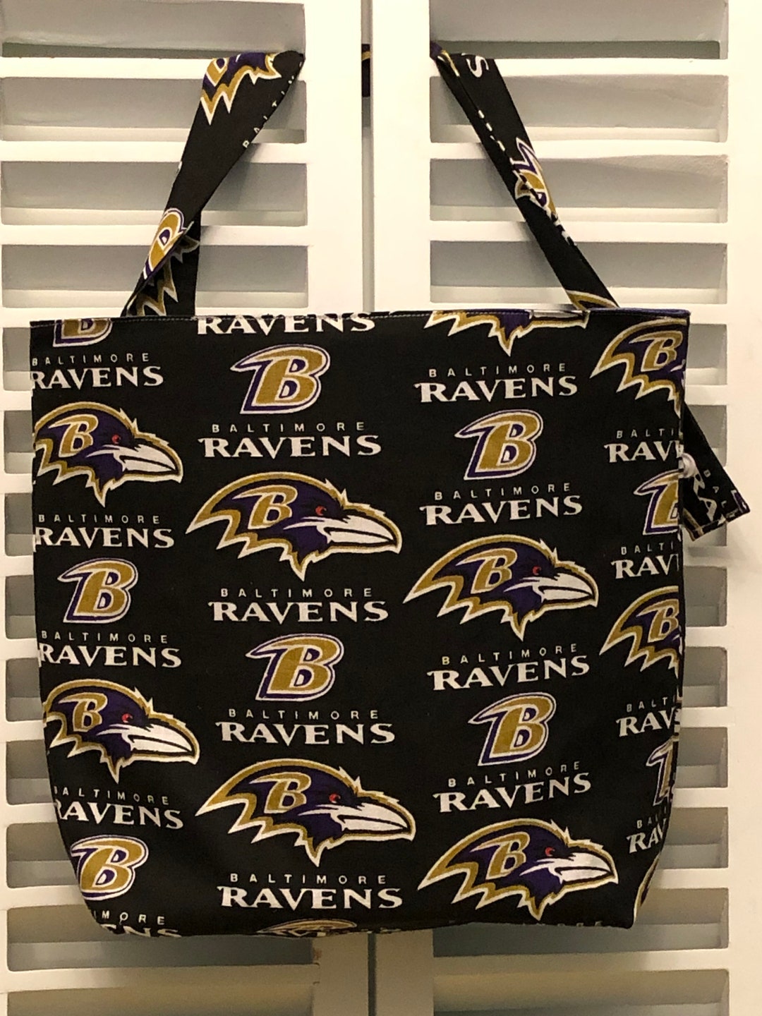 BALTIMORE RAVENS -- Car Trash Bag with Waterproof Liner-- Washable ...
