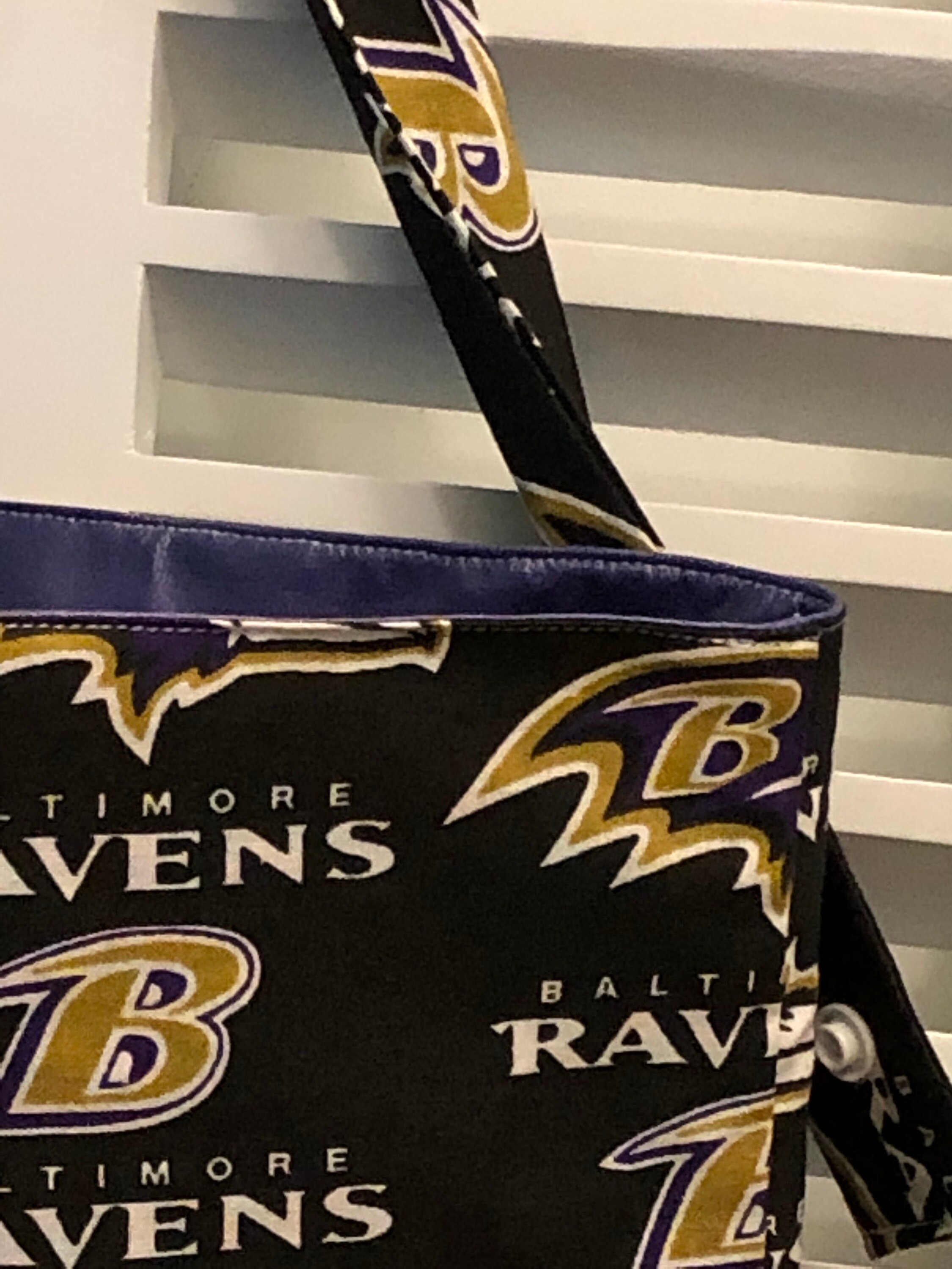 BALTIMORE RAVENS -- Car Trash Bag with Waterproof Liner-- Washable ...