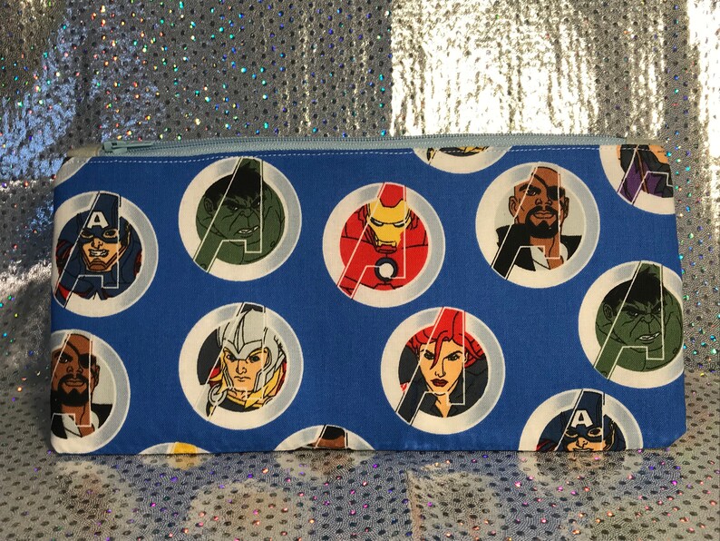 AVENGERS SUPERHEROS -- Pouch -- Zipper Pouch -- Pencil Case -- Gadget ...