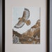 Red-tail Hawk Multi-color Linocut Print - Etsy