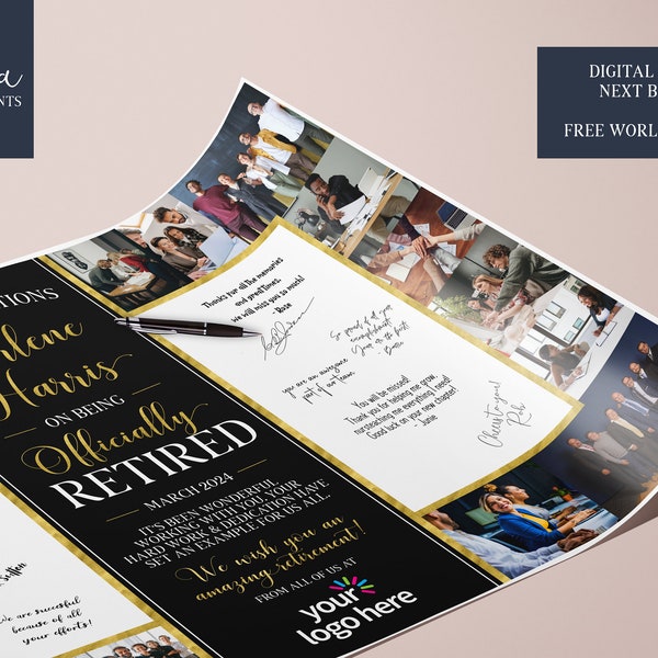 Retirement Photo Collage - Etsy