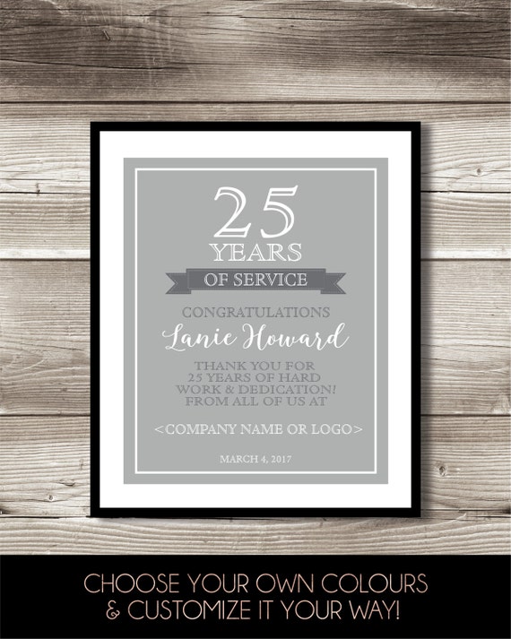25 Year Work Anniversary 25th Work Anniversary Personalized Etsy 25-year-work-anniversary-25th-work-anniversary-personalized-etsy
