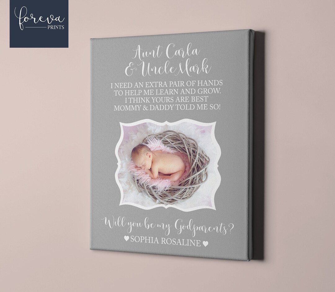 Godparents Proposal, Will You Be My Godparents? Godparents Gift Idea ...