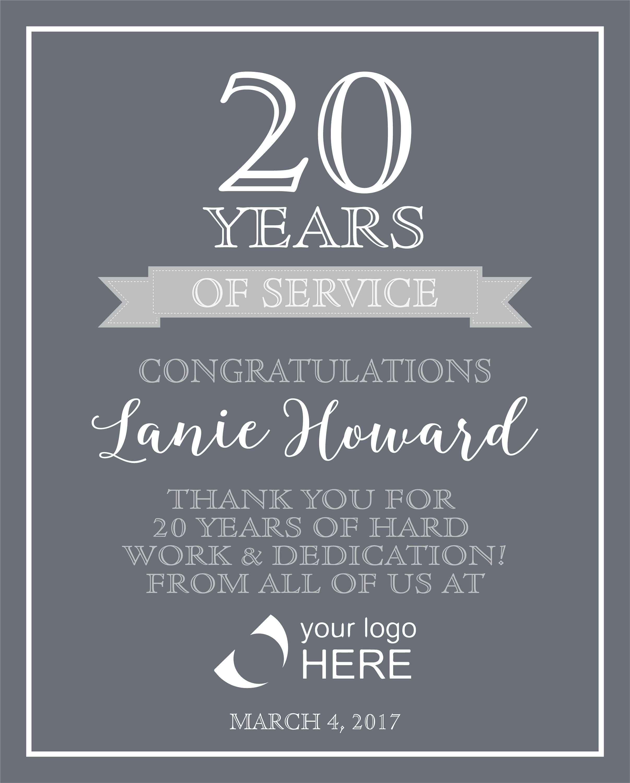 20 Years Of Service Logo