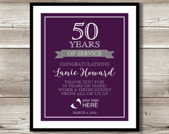 Years of Service Gift - Etsy