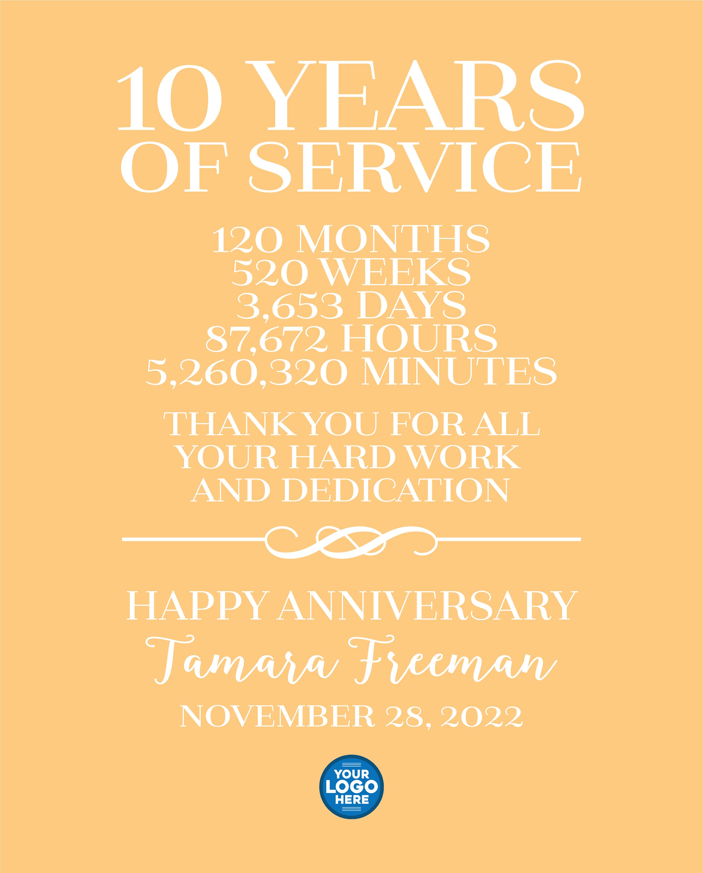 10th Year Work Anniversary Someecards