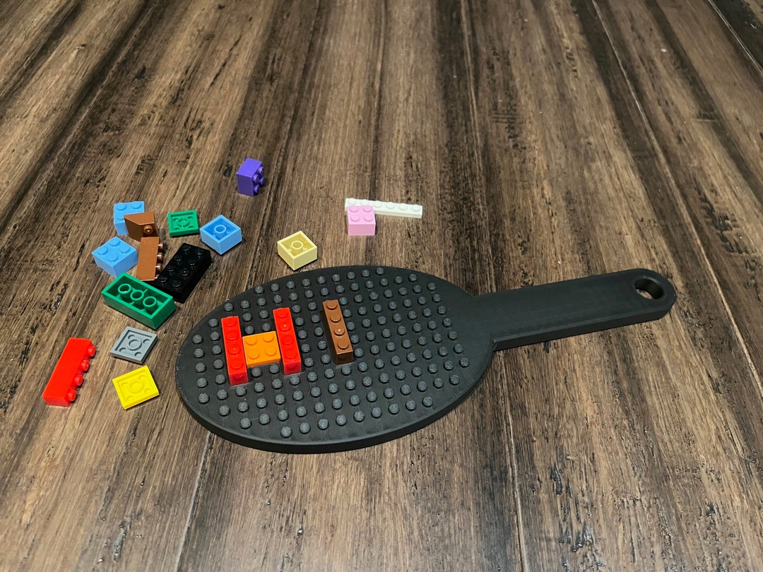 Building Block Paddle Hairbrush Style No 2 - Toys Impact - Etsy