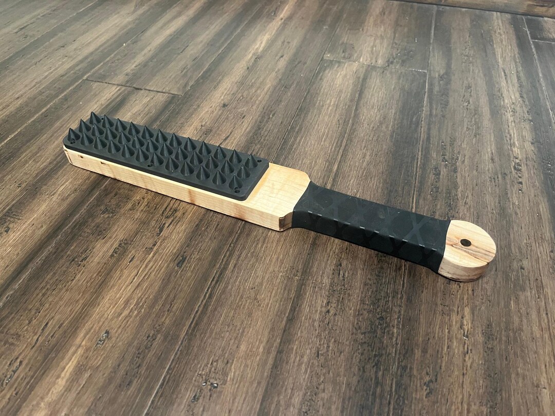 Custom 3/4 Thick Wooden Figured Charred Maple Vampire Paddle Impact ...