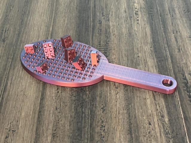 Jagged Building Block Brick tastic Paddle Hairbrush Style No 3 - Toys ...