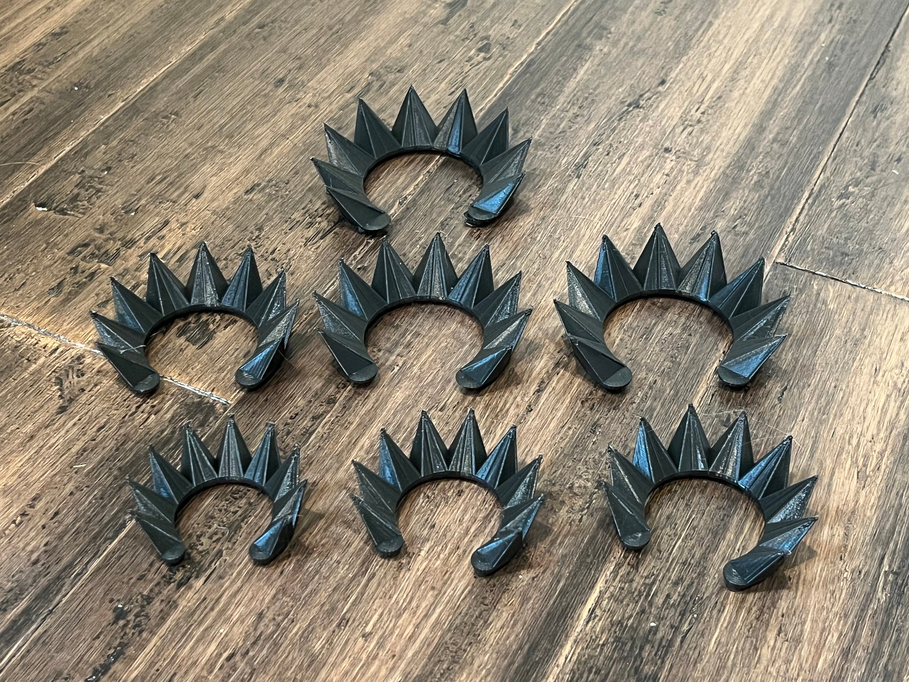 Set of 6 Spiked C0ck Rings — Sharp Pointed Things