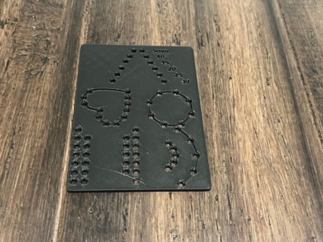 Needle Pattern Spacing Template Plate Needleplay Various Shapes — Sharp ...