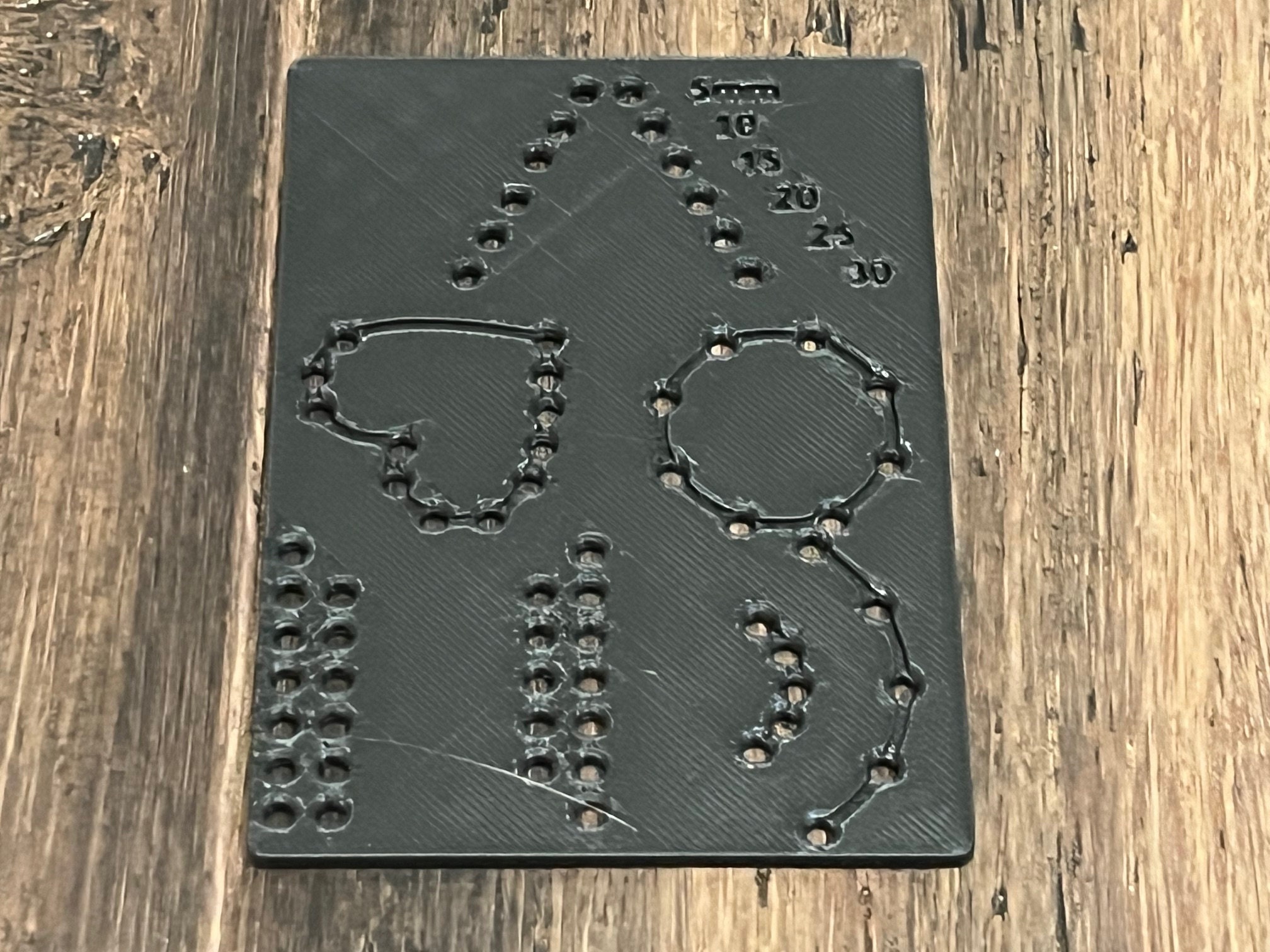 Needle Pattern Spacing Template Plate Needleplay Various Shapes — Sharp ...