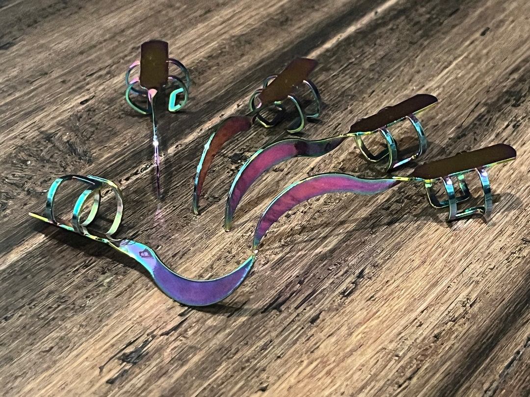 RAINBOW TALON BDSM Primal Claws Adjustable Stainless Steel Kink Fetish ...
