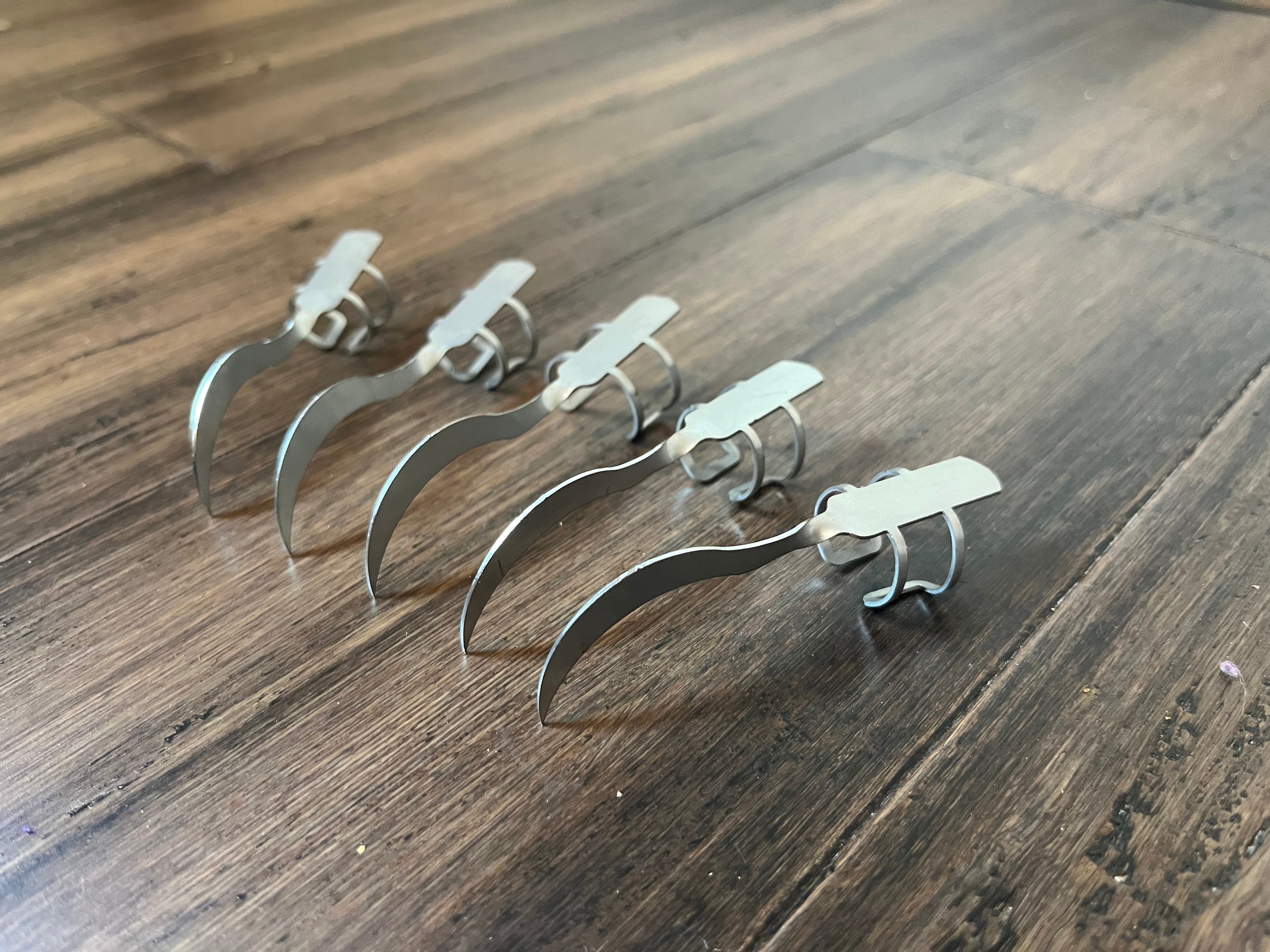 TALON BDSM Primal Claws Adjustable Stainless Steel Kink Fetish Set of 5 ...