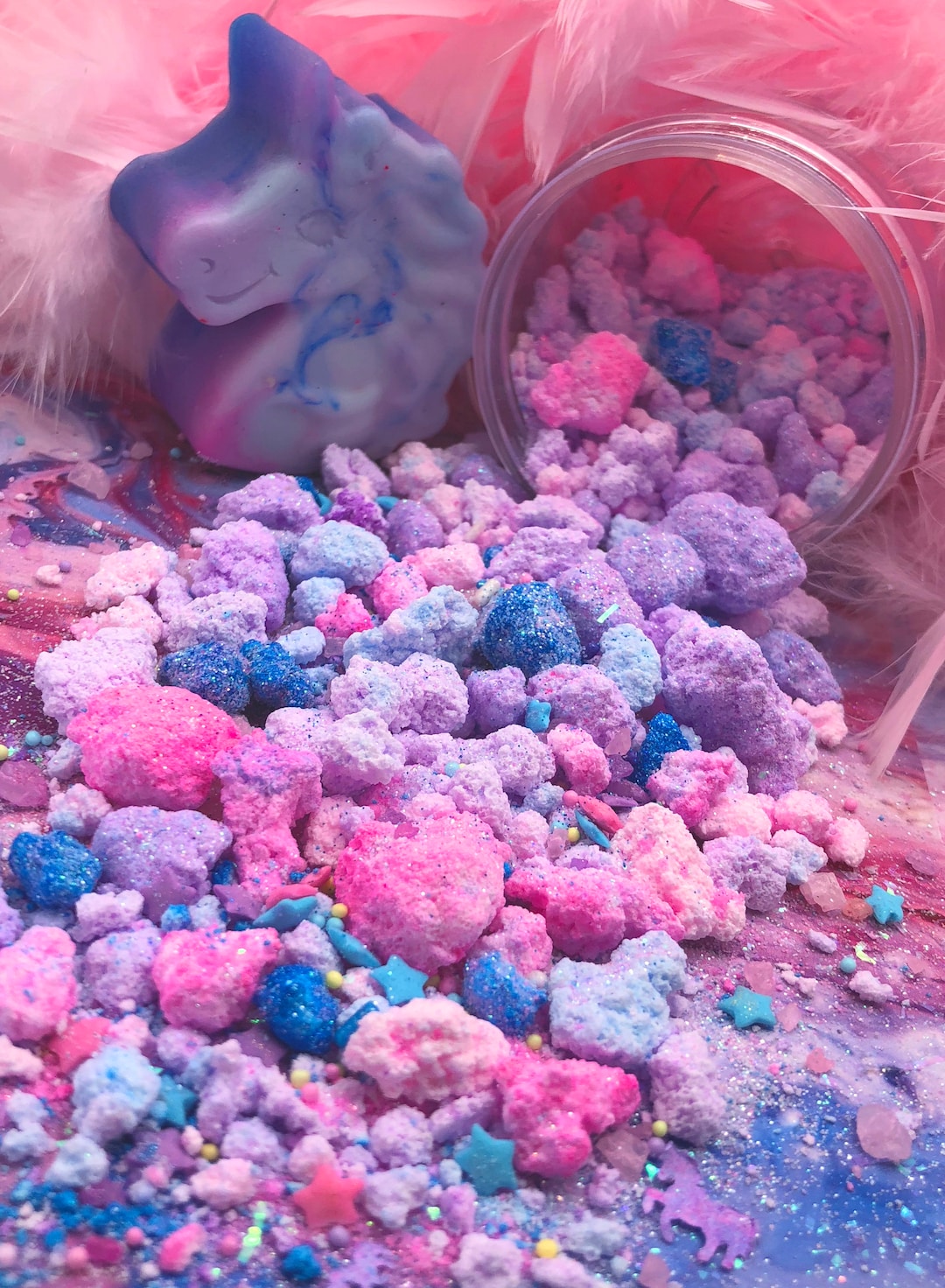Unicorn Bath Bomb Dust - Cotton Candy Scented - Etsy