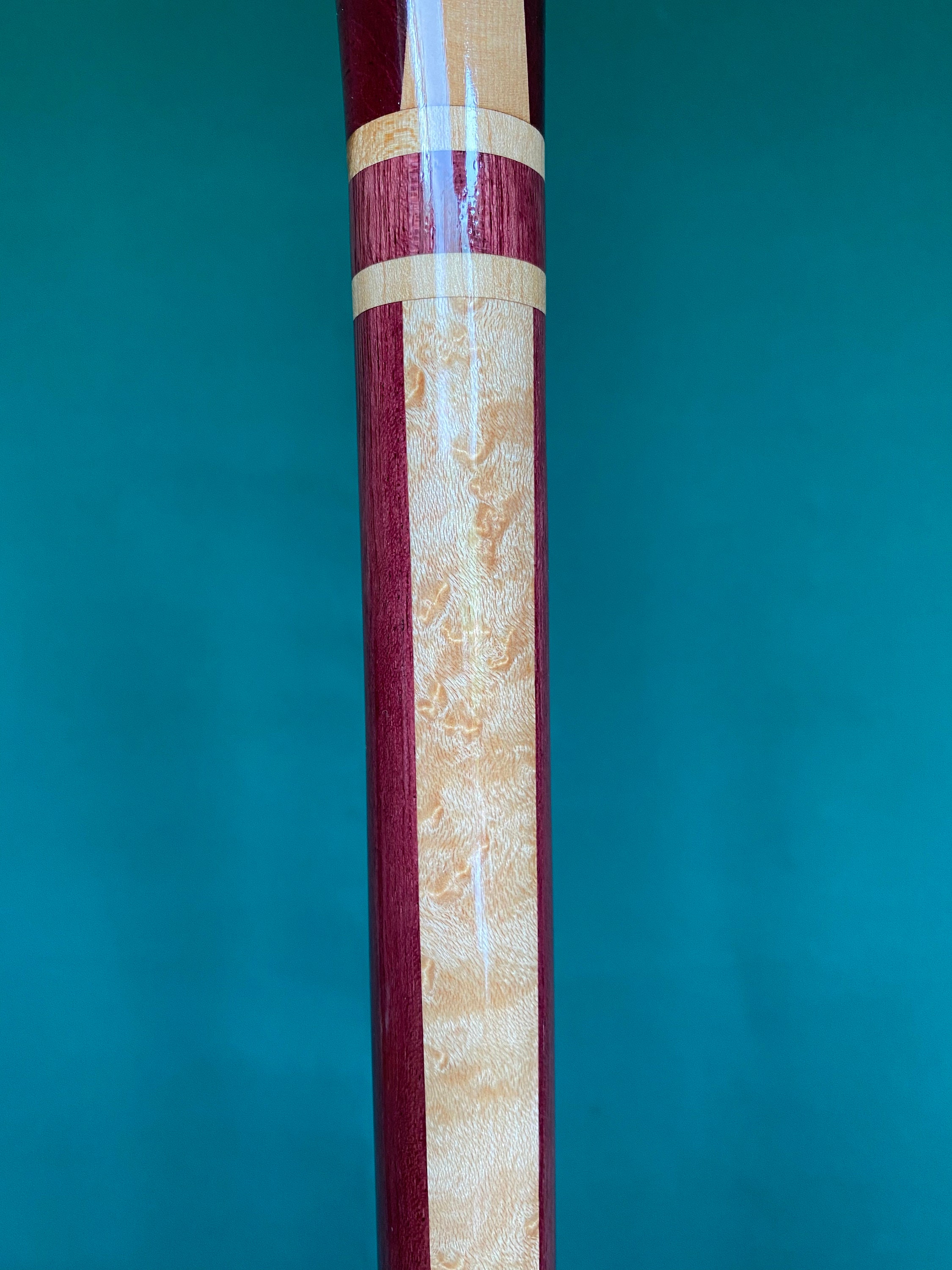 Purpleheart With Figured Birdseye Maple Cane - Etsy
