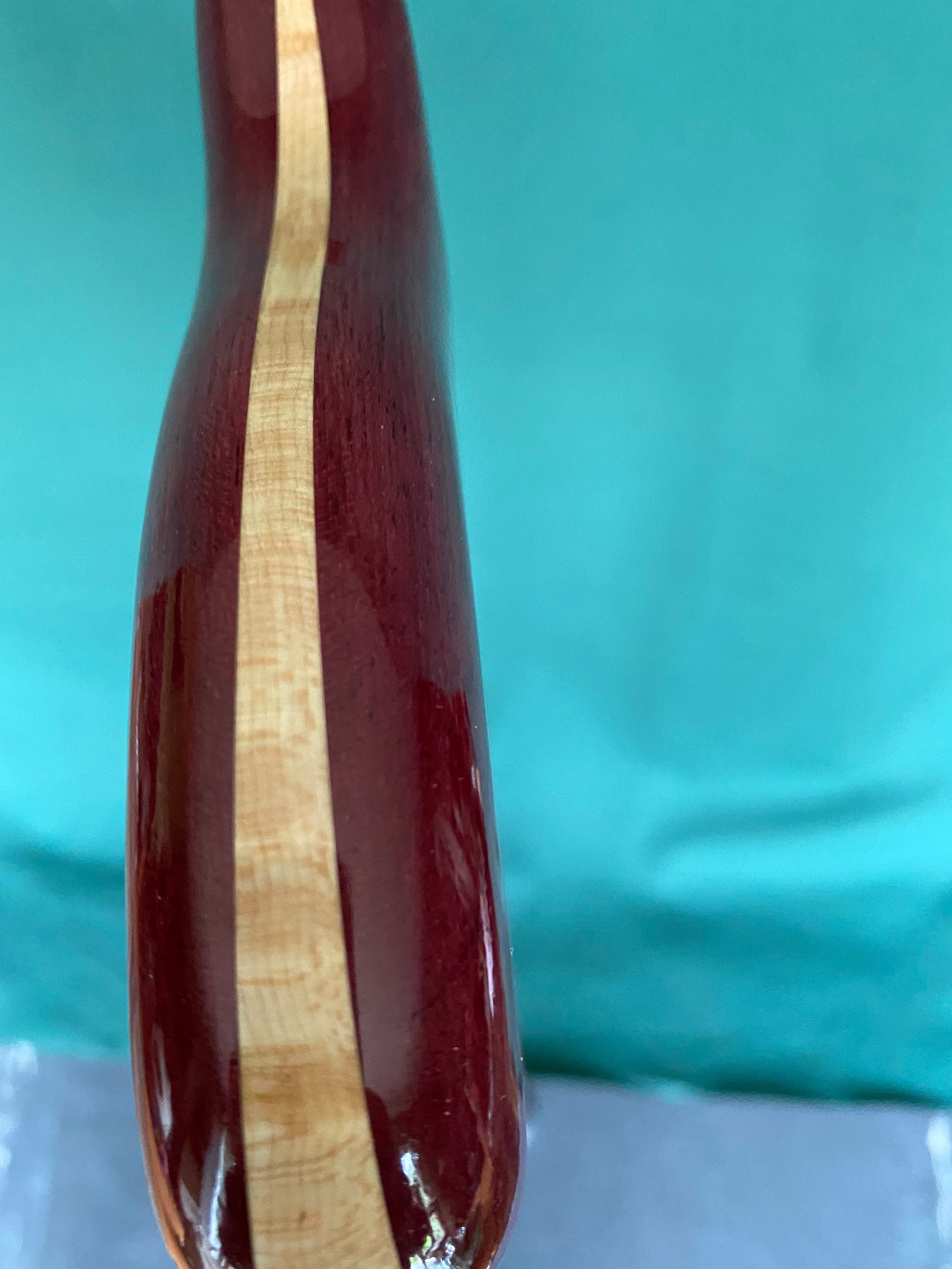 Purpleheart With Figured Birdseye Maple Cane - Etsy