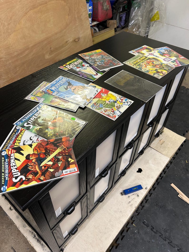 Comic Book Storage and Organization Cabinet / Comic Storage Boxes - Etsy