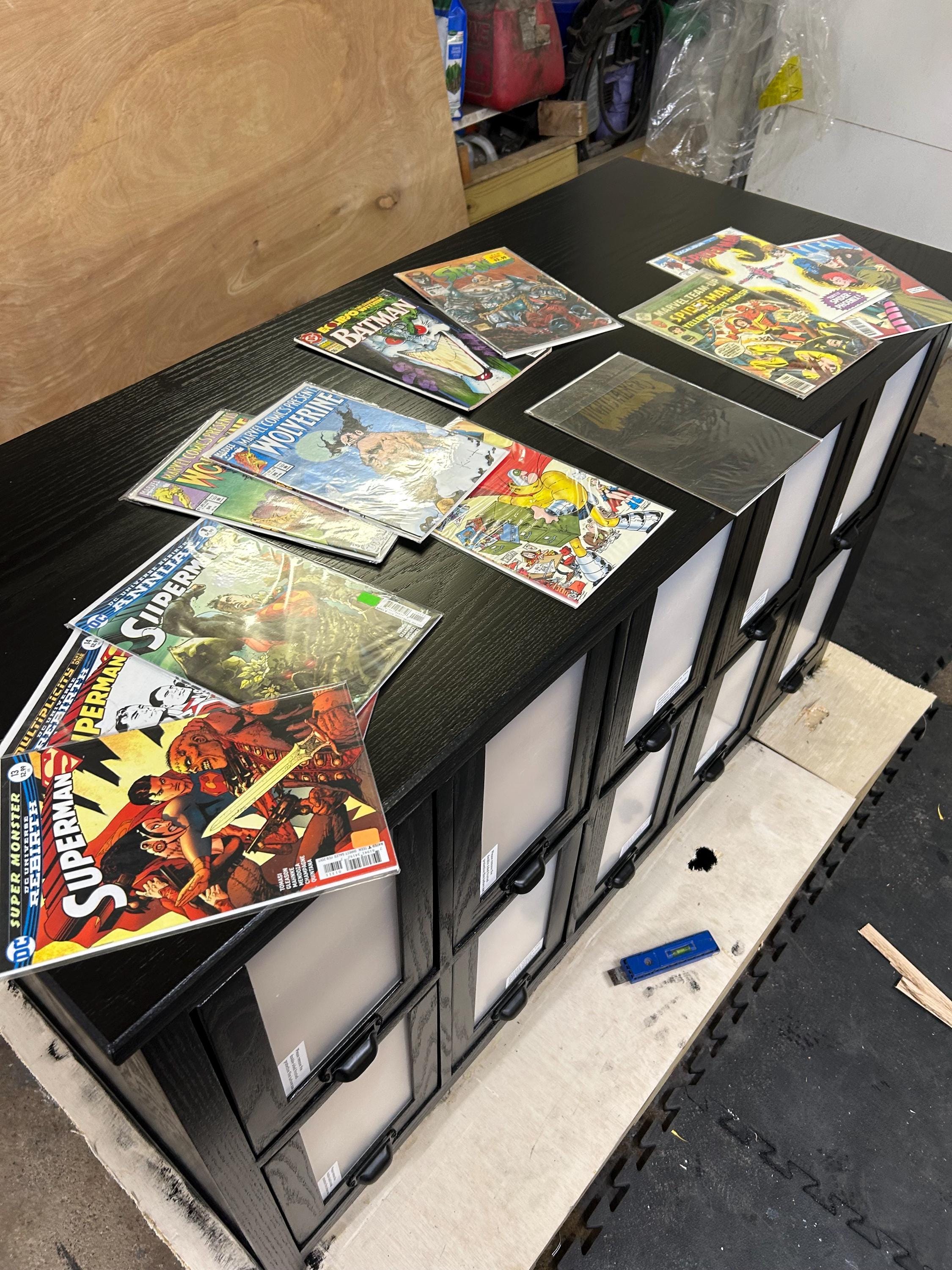 Comic Book Storage and Organization Cabinet / Comic Storage Boxes - Etsy