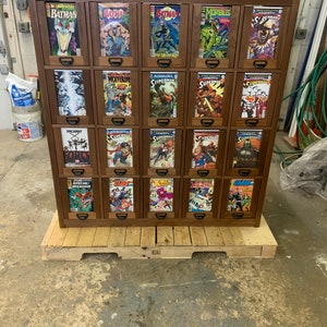 Comic Book Storage and Organization Cabinet With 20 Drawers - Etsy