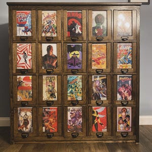 Comic Book Storage and Organization Cabinet With 20 Drawers - Etsy