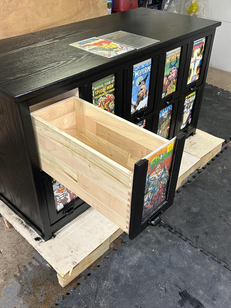 Comic Book Storage and Organization Cabinet / Comic Storage Boxes - Etsy